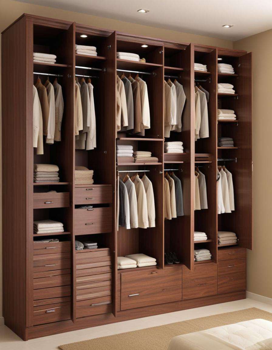 4 Best Materials For Wardrobe Structure And 5 Finishing