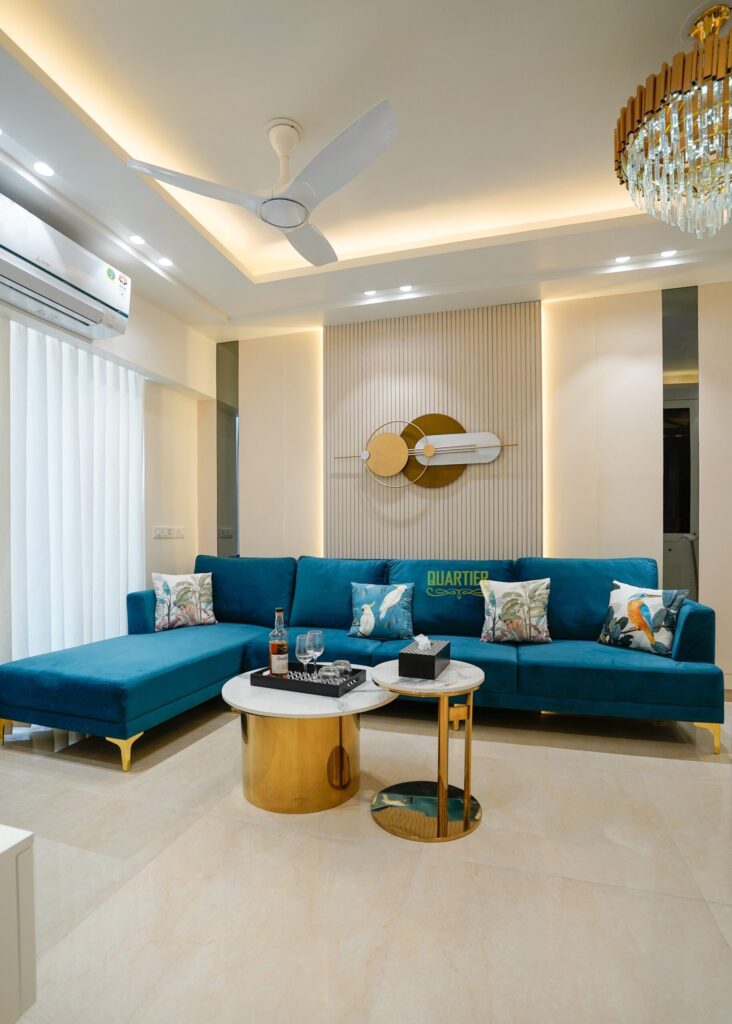 Greater Kailash, New Delhi—3BHK Flat Interior Design - Quartier Studio - Interior ...